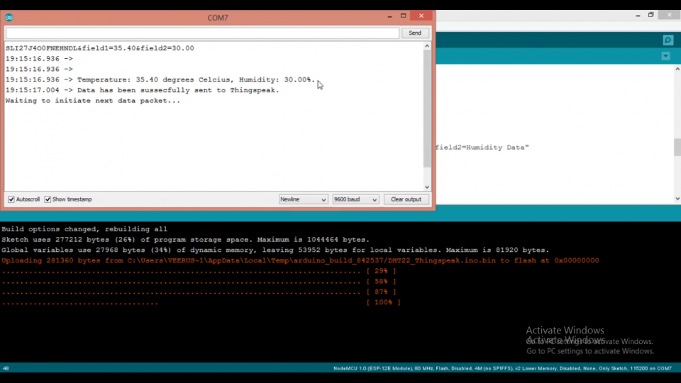 Getting started with Thingspeak & Posting DHT22 data to the Thingspeak ...