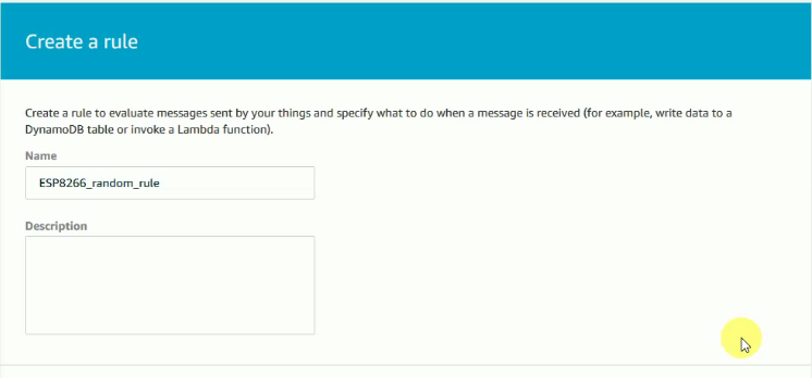 Storing Esp8266 Data Into Amazon Dynamodb Using Aws Iot Coremqtt