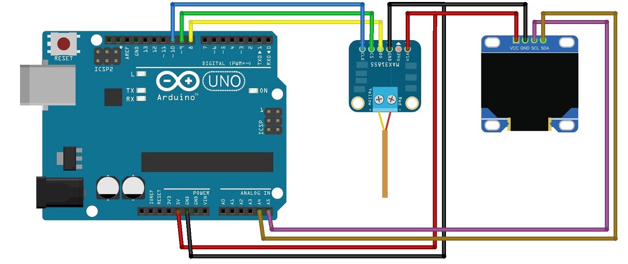 S1 A2 Interfacing MAX6675 with Arduino and OLED Display | High ...