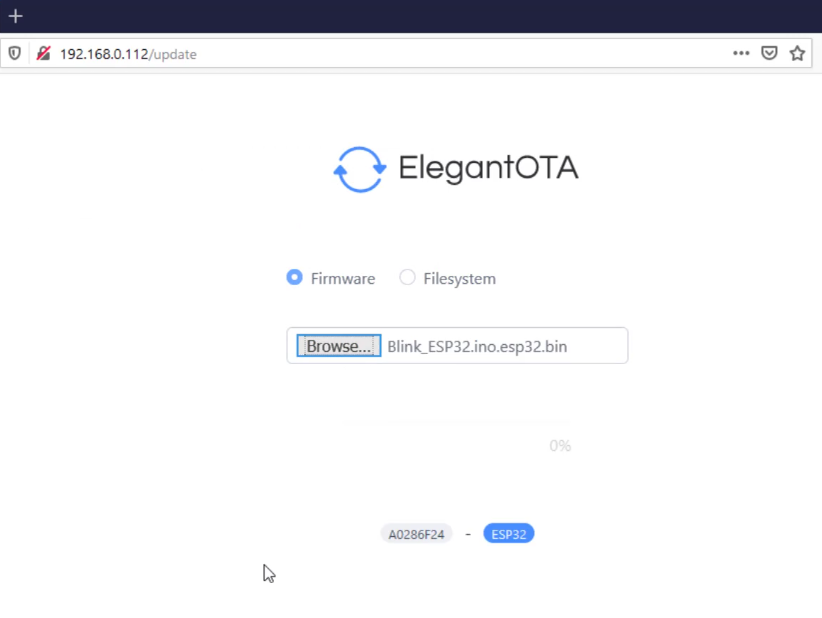 ESP32 OTA (Over-the-Air) Firmware Updates using AsyncElegantOTA Arduino ...