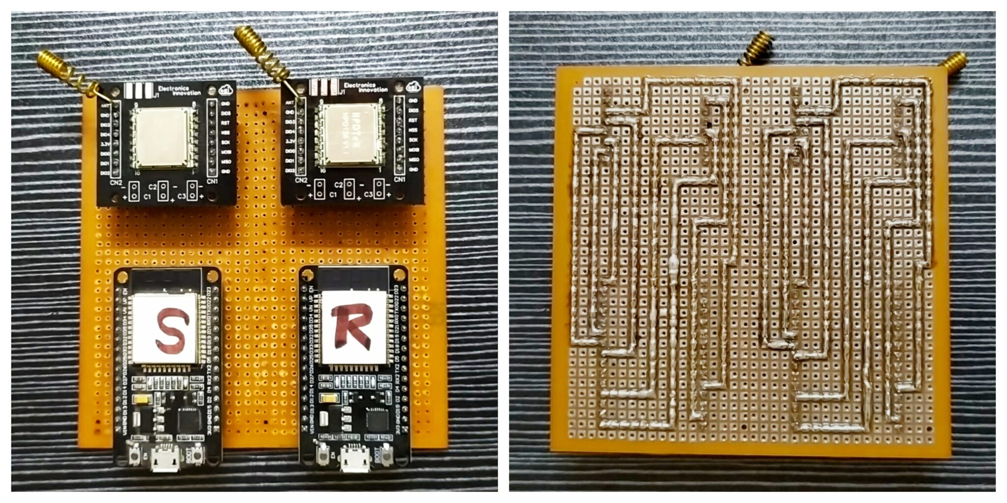 LoRa communication with ESP32 & RFM95 real-time demonstration ...