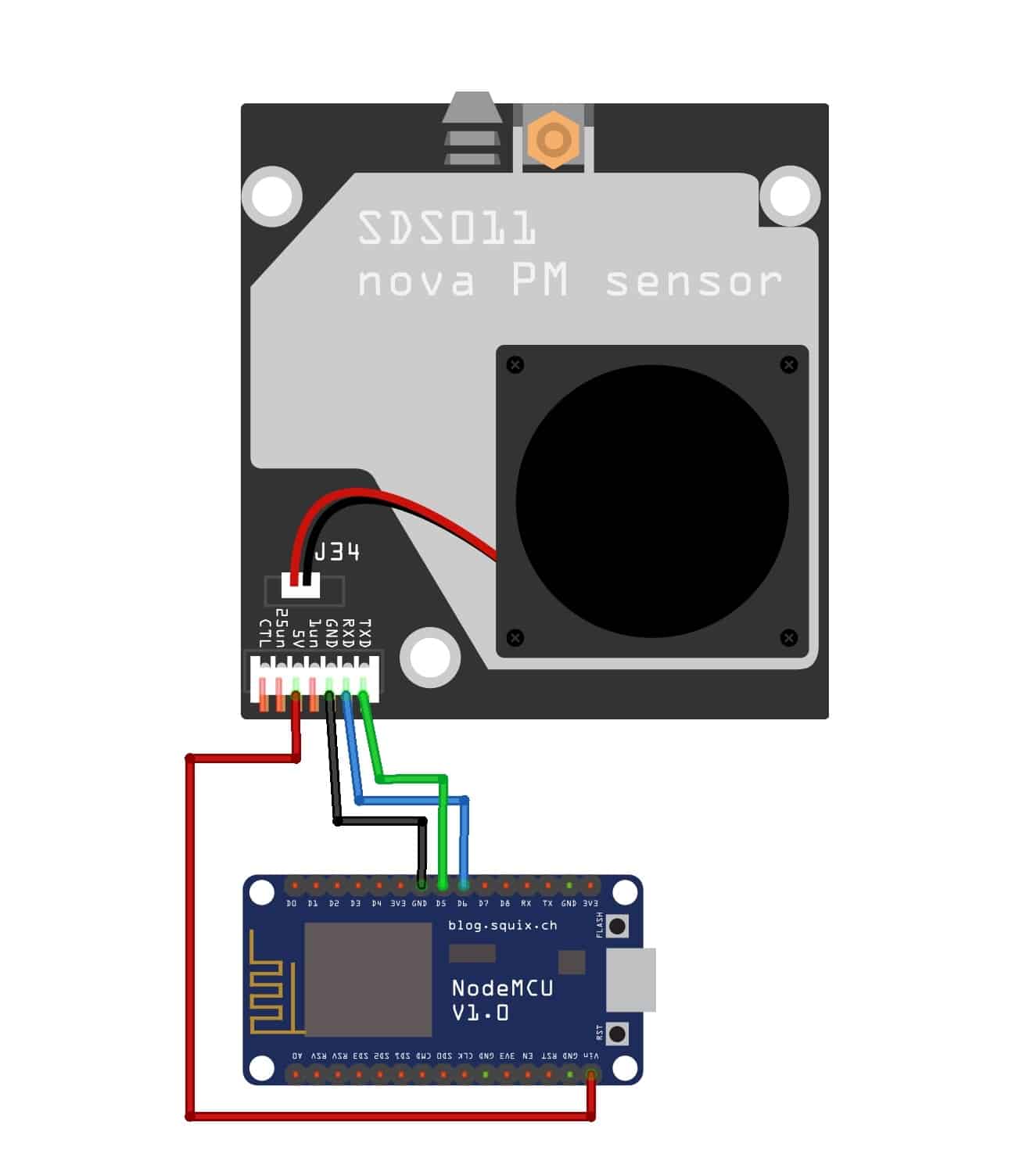 Interfacing Sds011 Air Quality Sensor With Esp8266 Diy Air Pollution Monitor Part1 Sds011